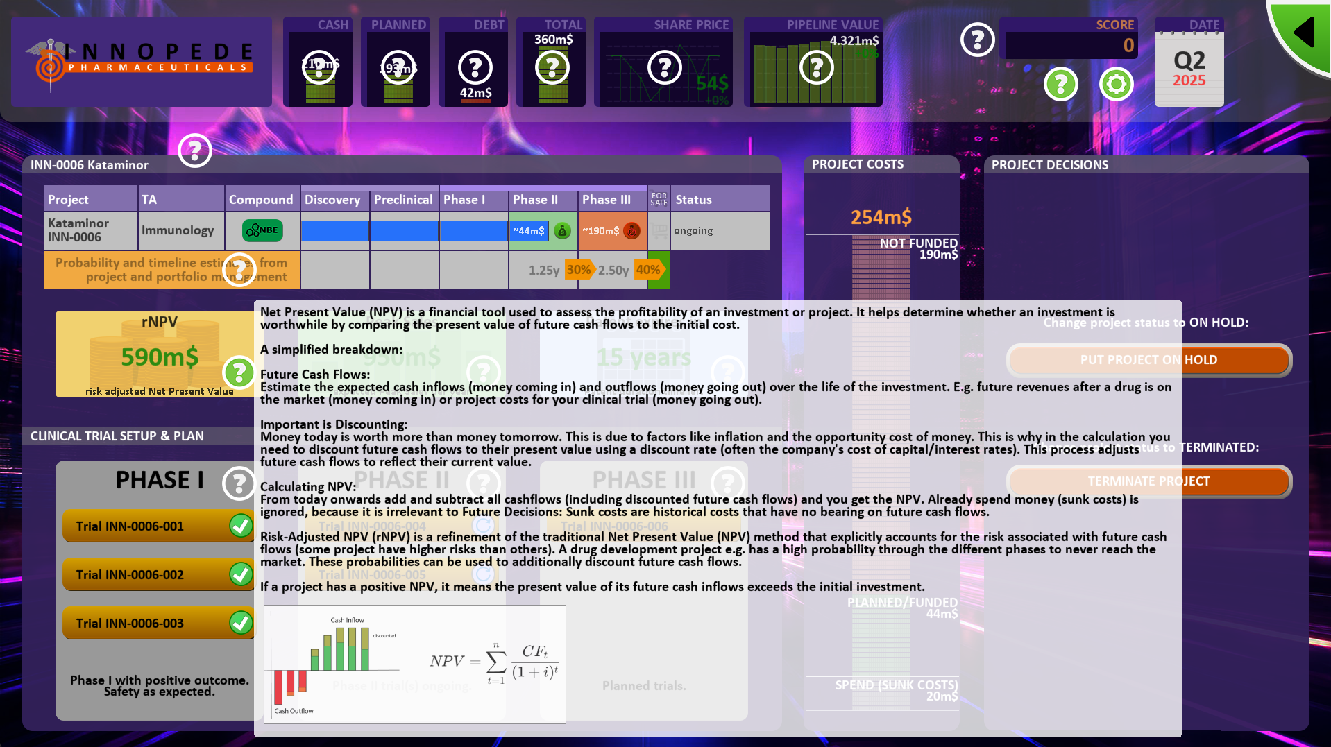The Help Function in the Game - Pharma R&D Manager